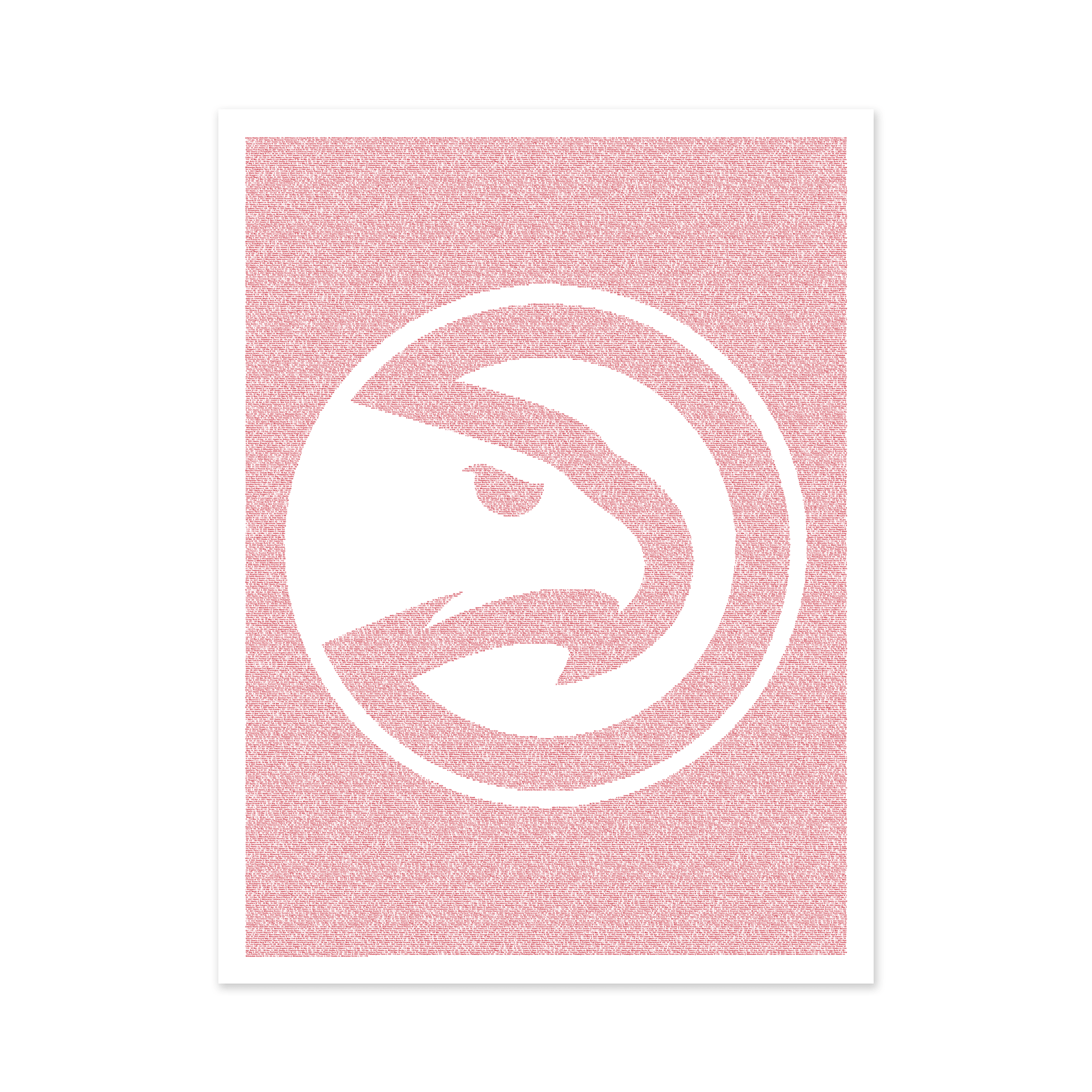 Litographs | Atlanta Hawks | Book Poster