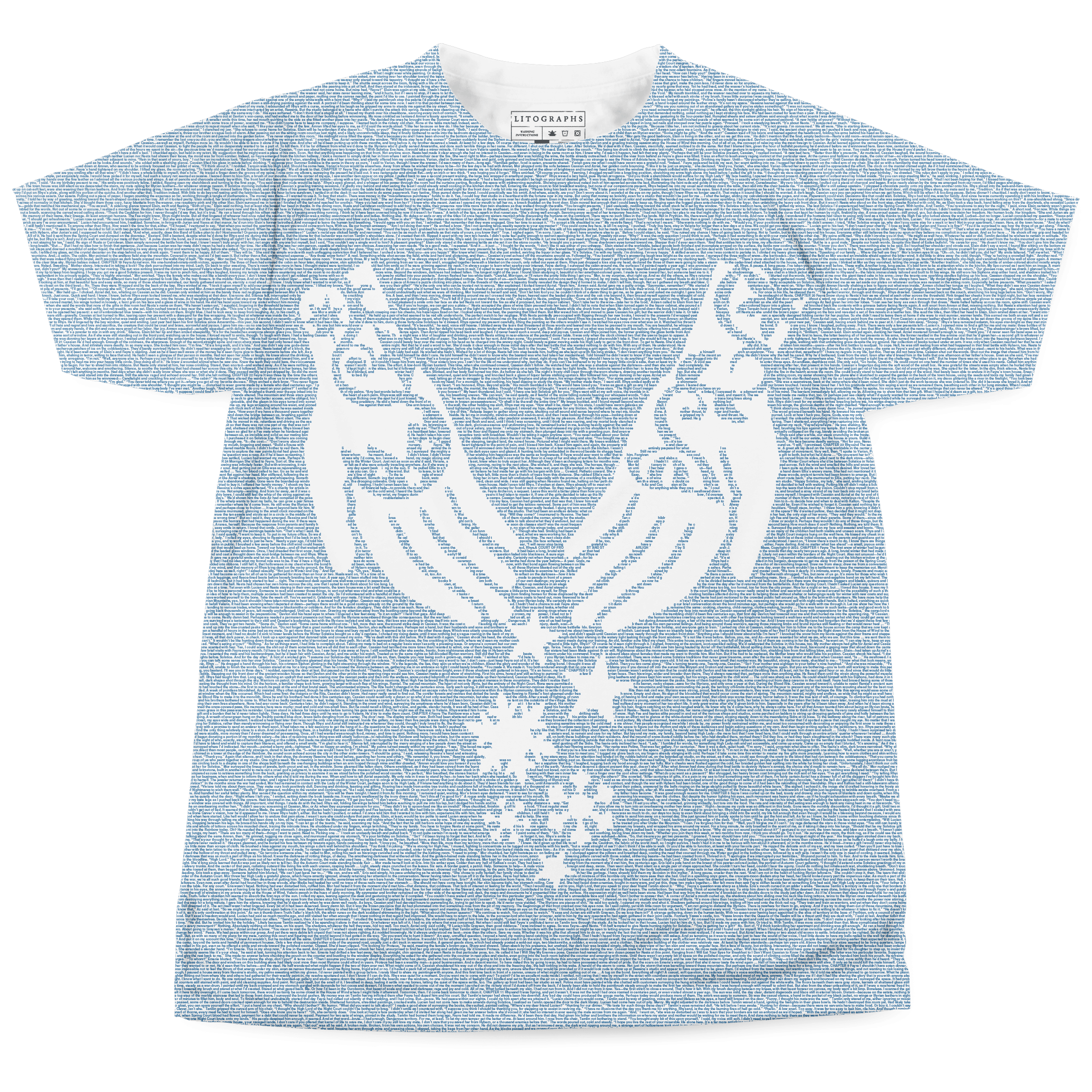 Litographs | A Court of Frost and Starlight | Book T-Shirt