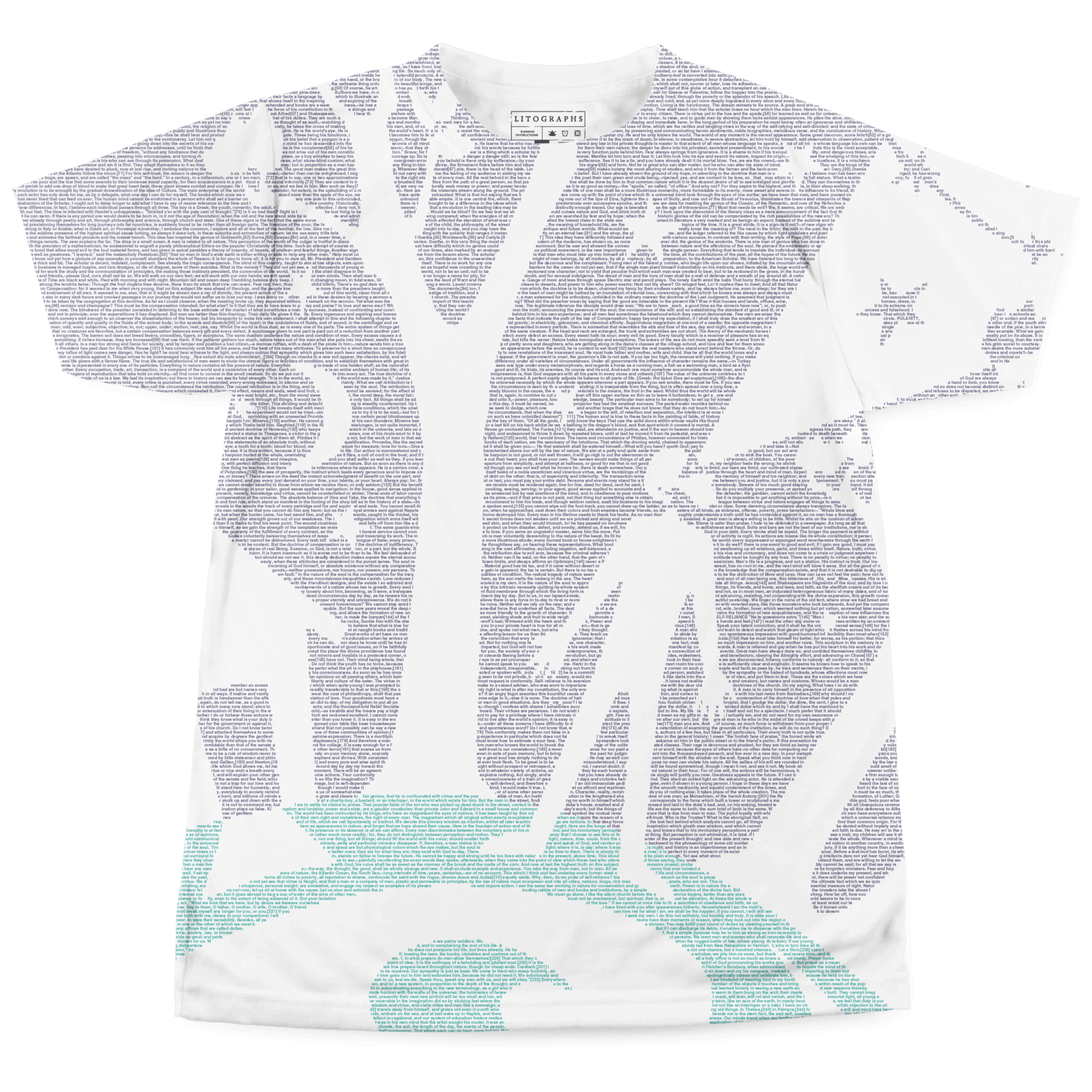 Litographs | Emerson’s Essays | Book T-Shirt