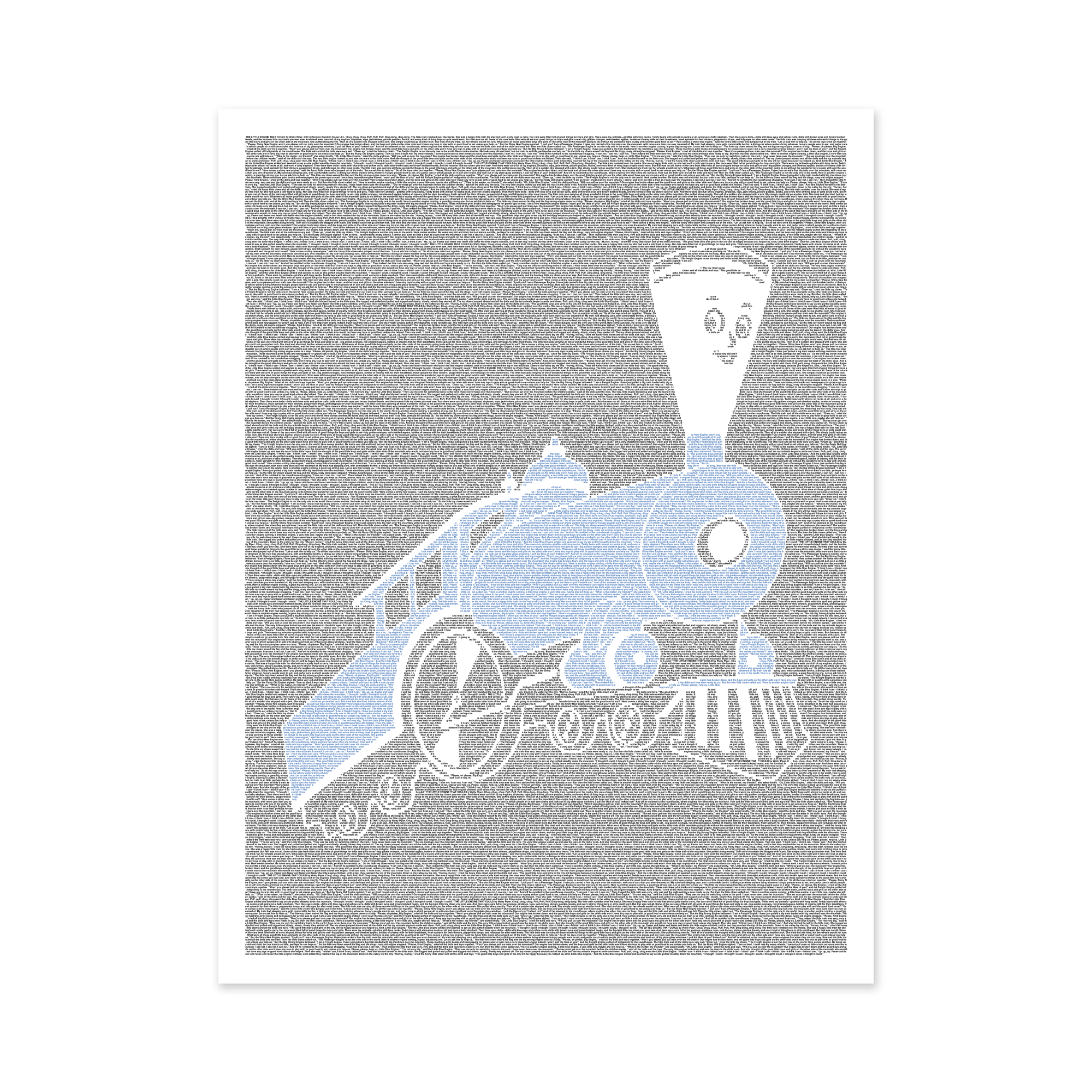 Litographs | The Little Engine That Could | Book Poster