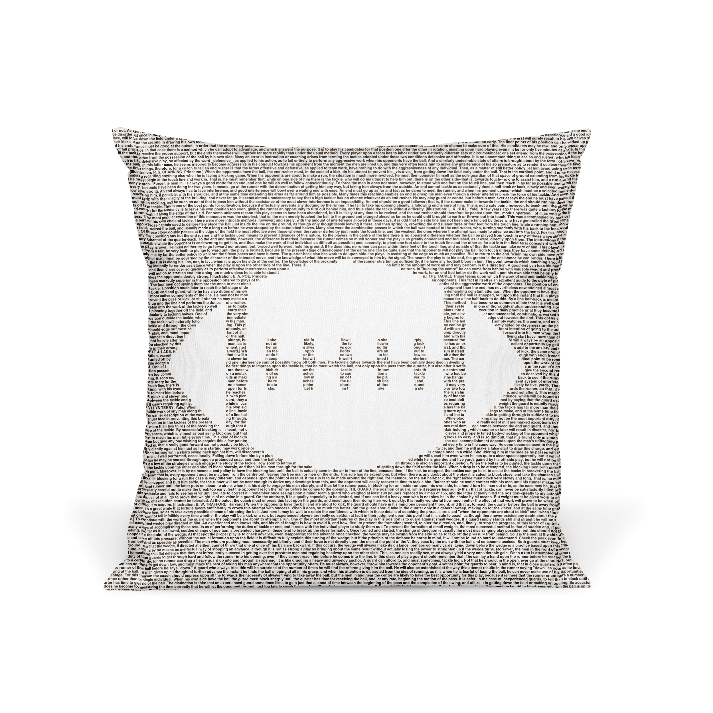 Litographs | The Original Rules of American Football | Book Pillow