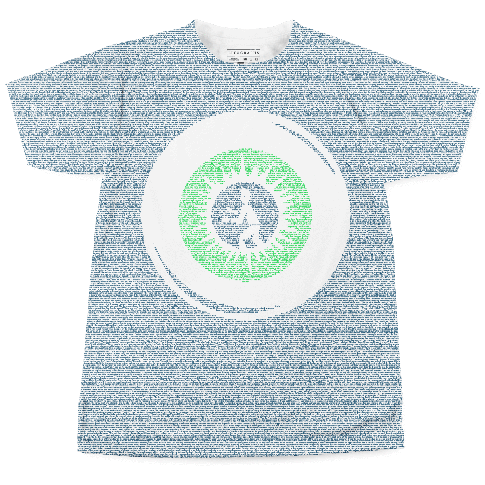 Litographs | The Invisible Man | Book T-Shirt