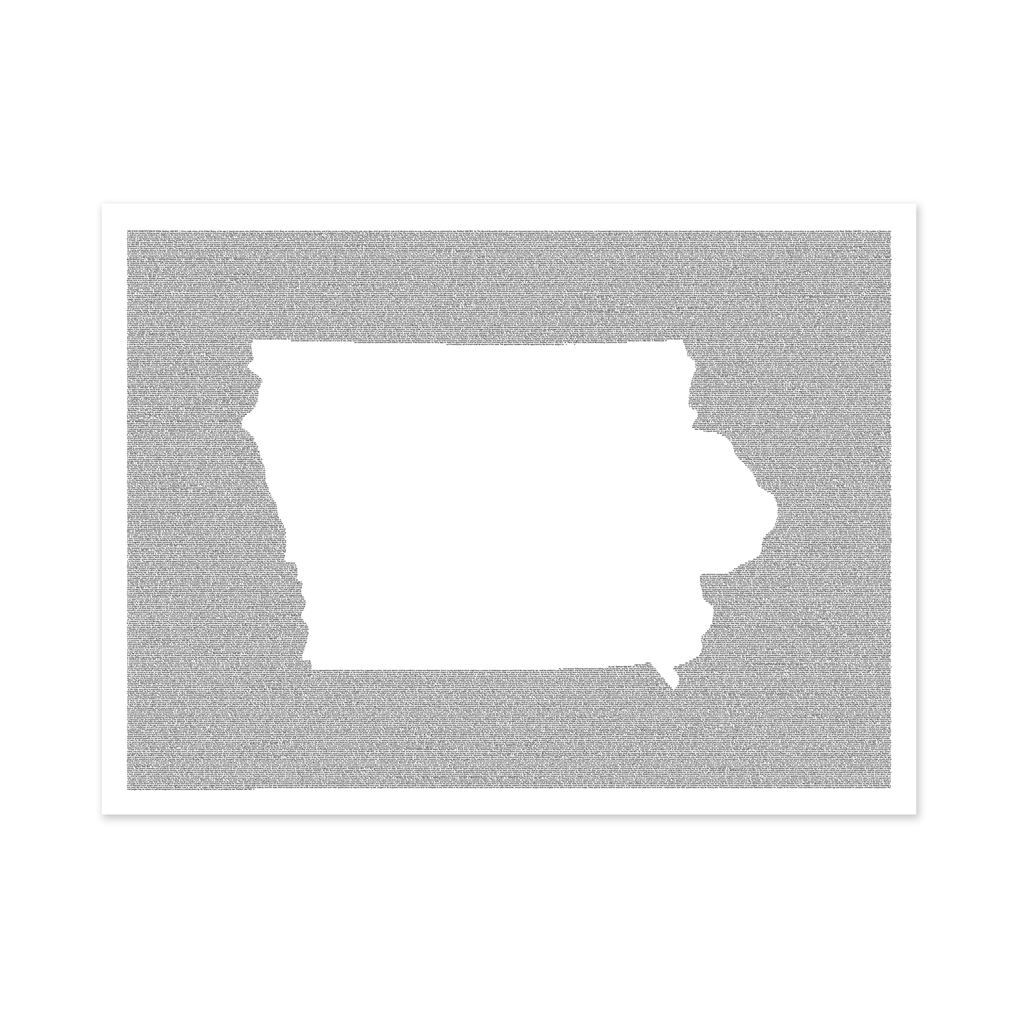 Litographs | Iowa's Constitution | Book Poster