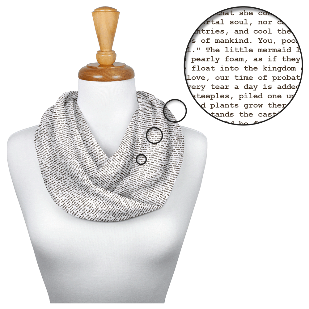 infinity scarf drawing