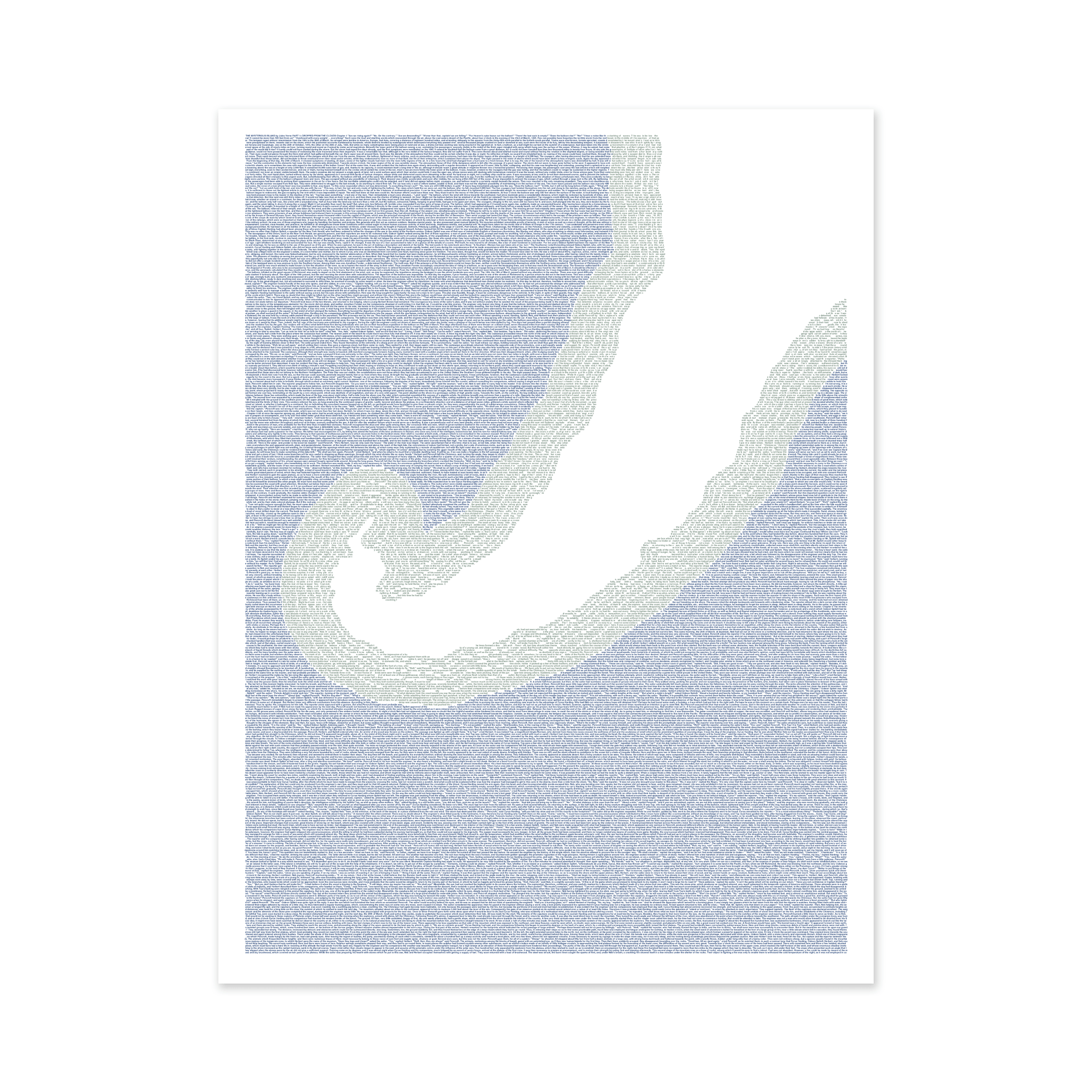 Litographs | The Mysterious Island | Book Poster