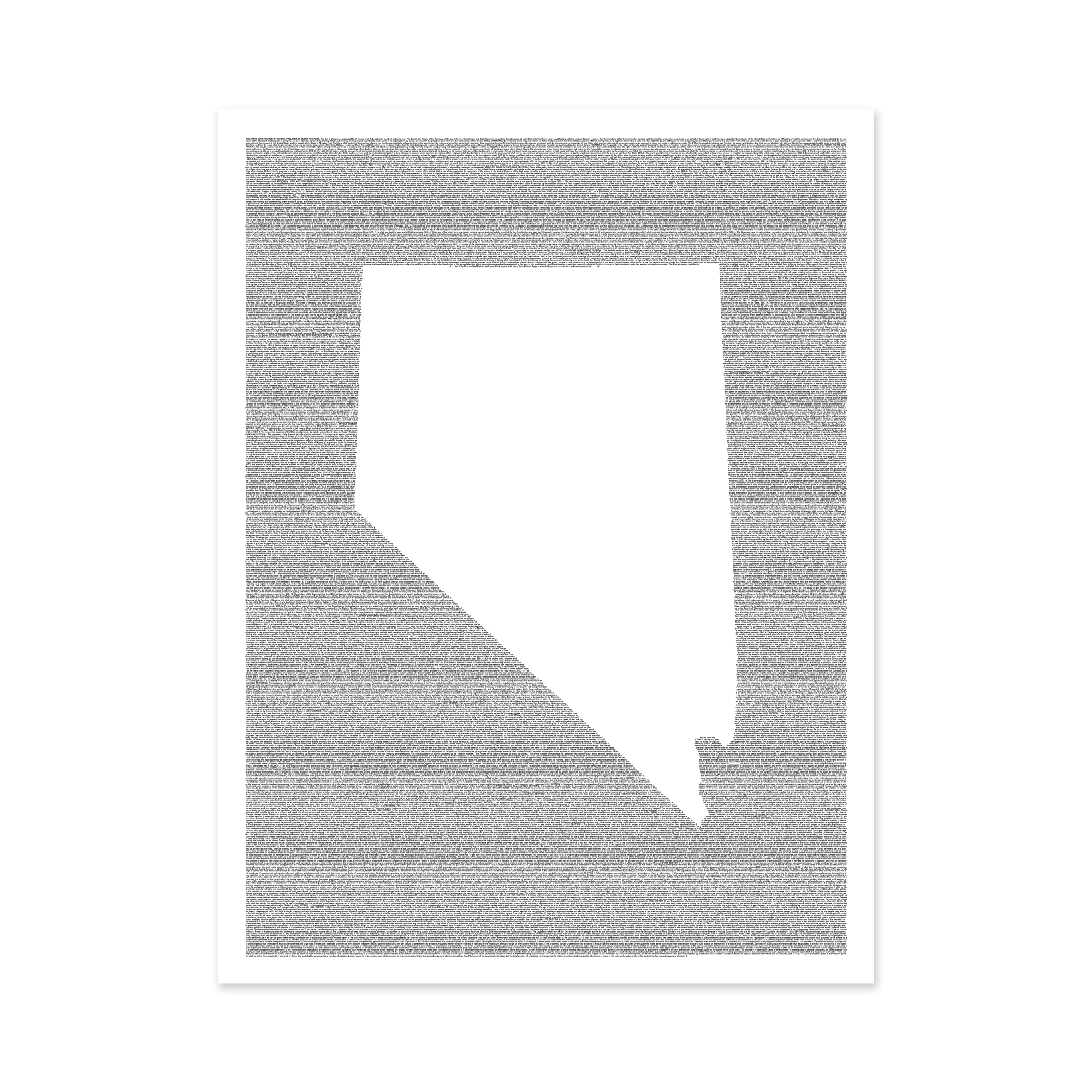 Litographs | Nevada's Constitution | Book Poster