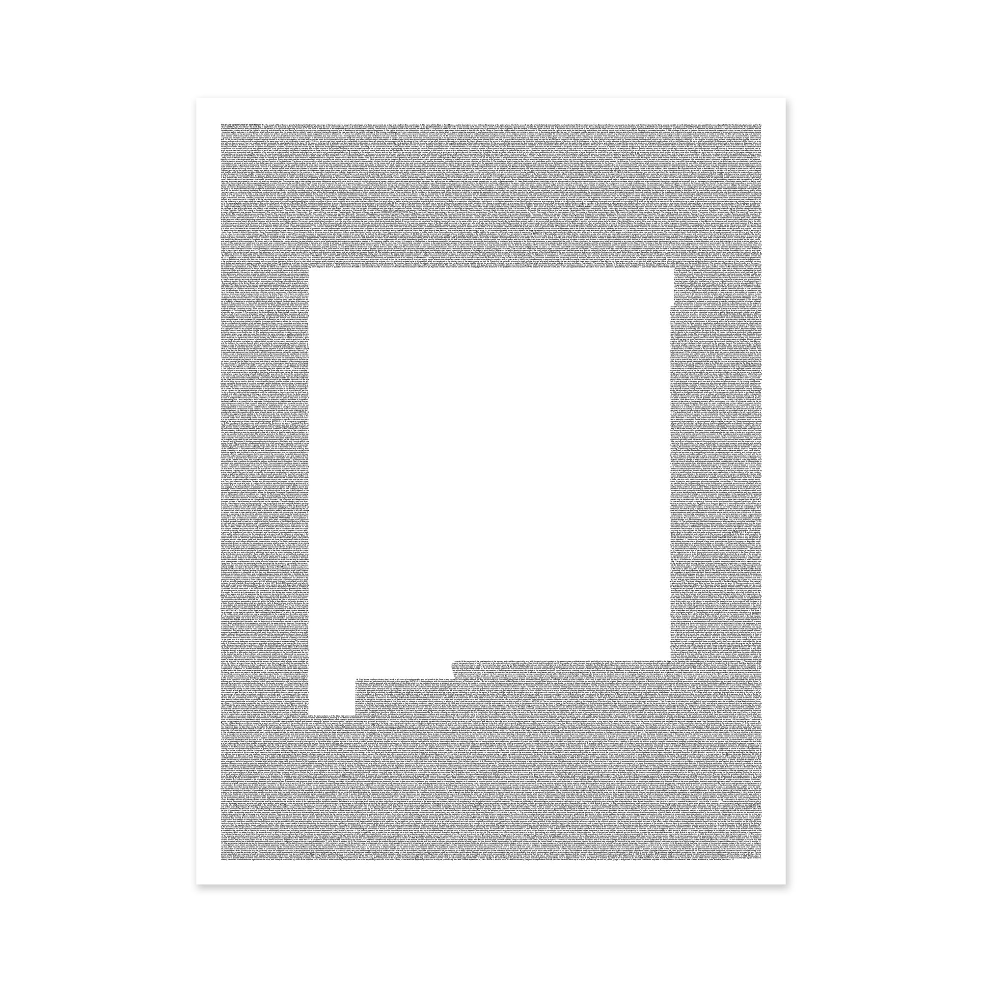 Litographs | New Mexico's Constitution | Book Poster