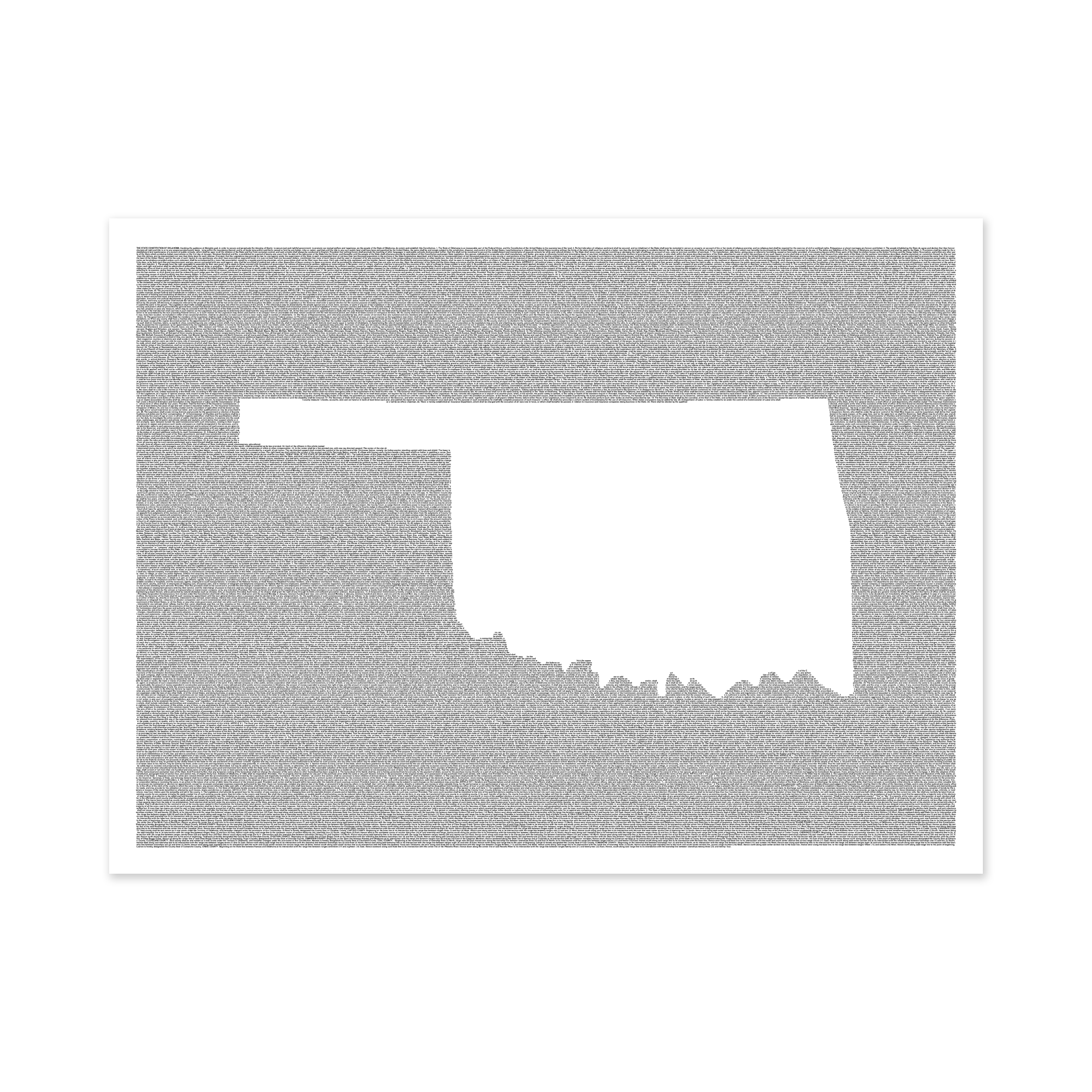 Litographs | Oklahoma's Constitution | Book Poster
