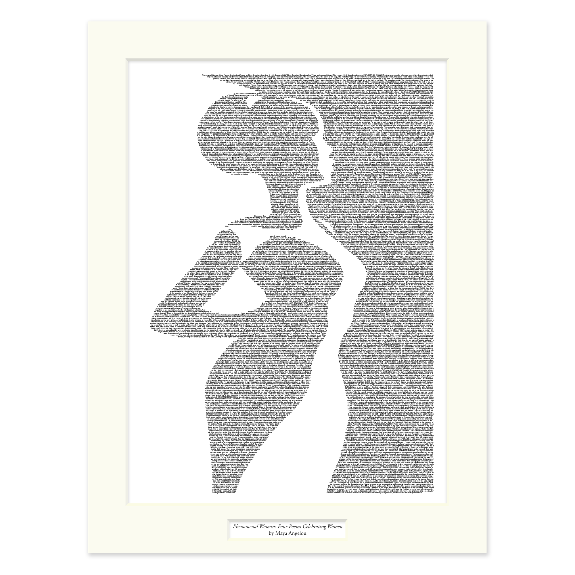 Maya Angelou Phenomenal Woman Poster