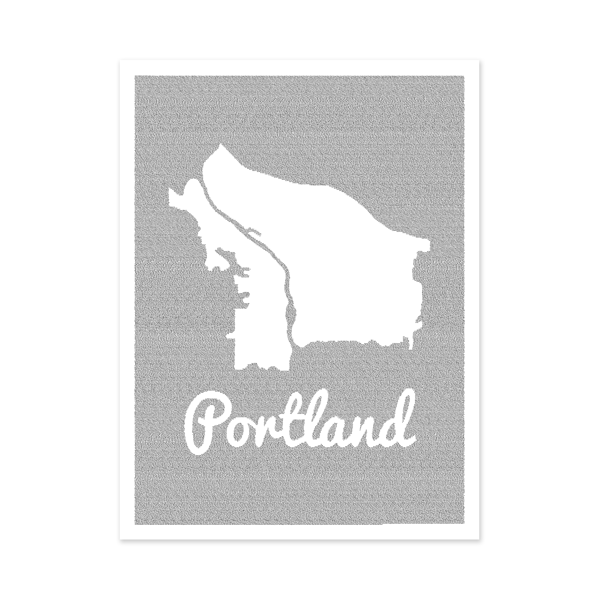 Litographs | The Streets of Portland | Book Poster