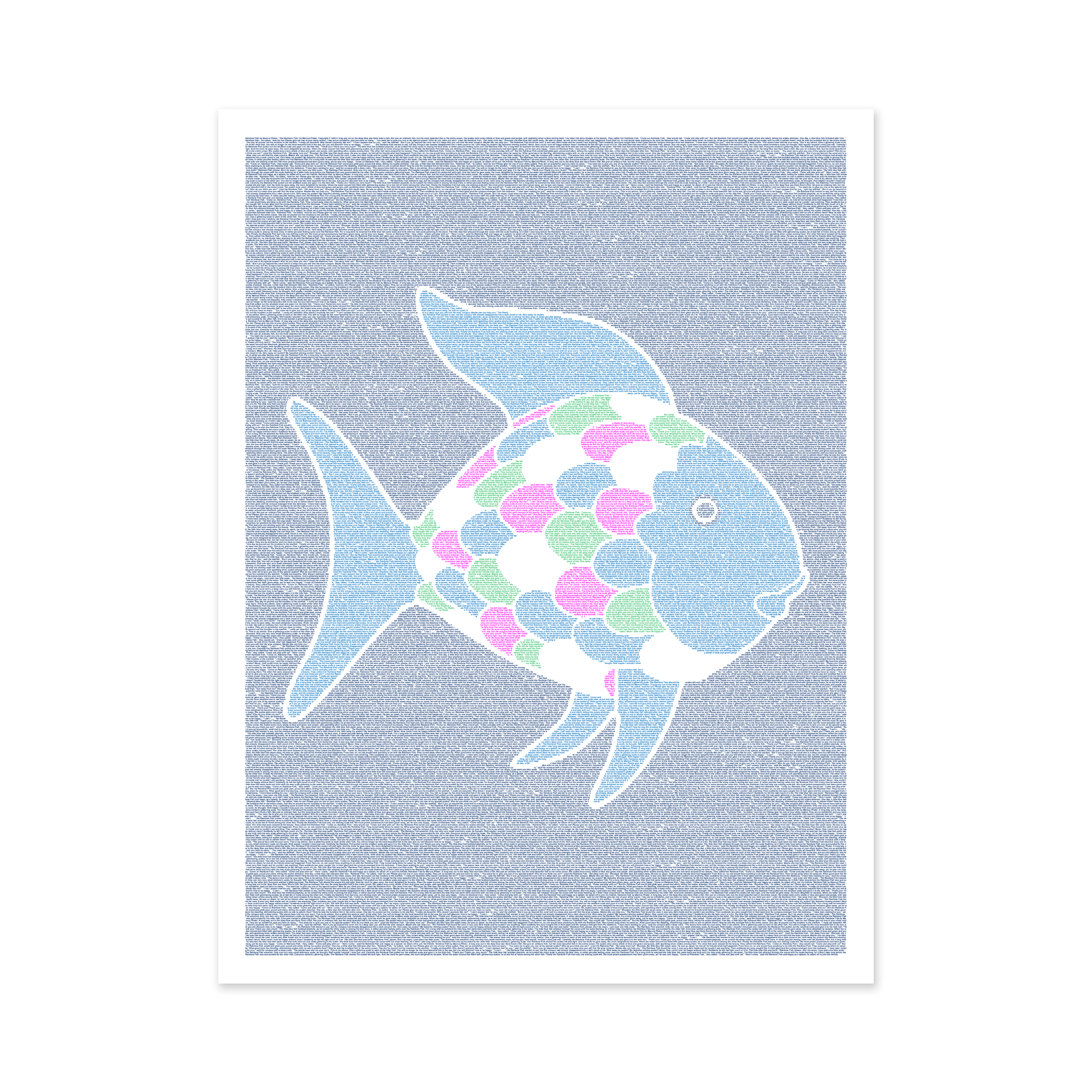 Litographs | The Rainbow Fish | Book Poster