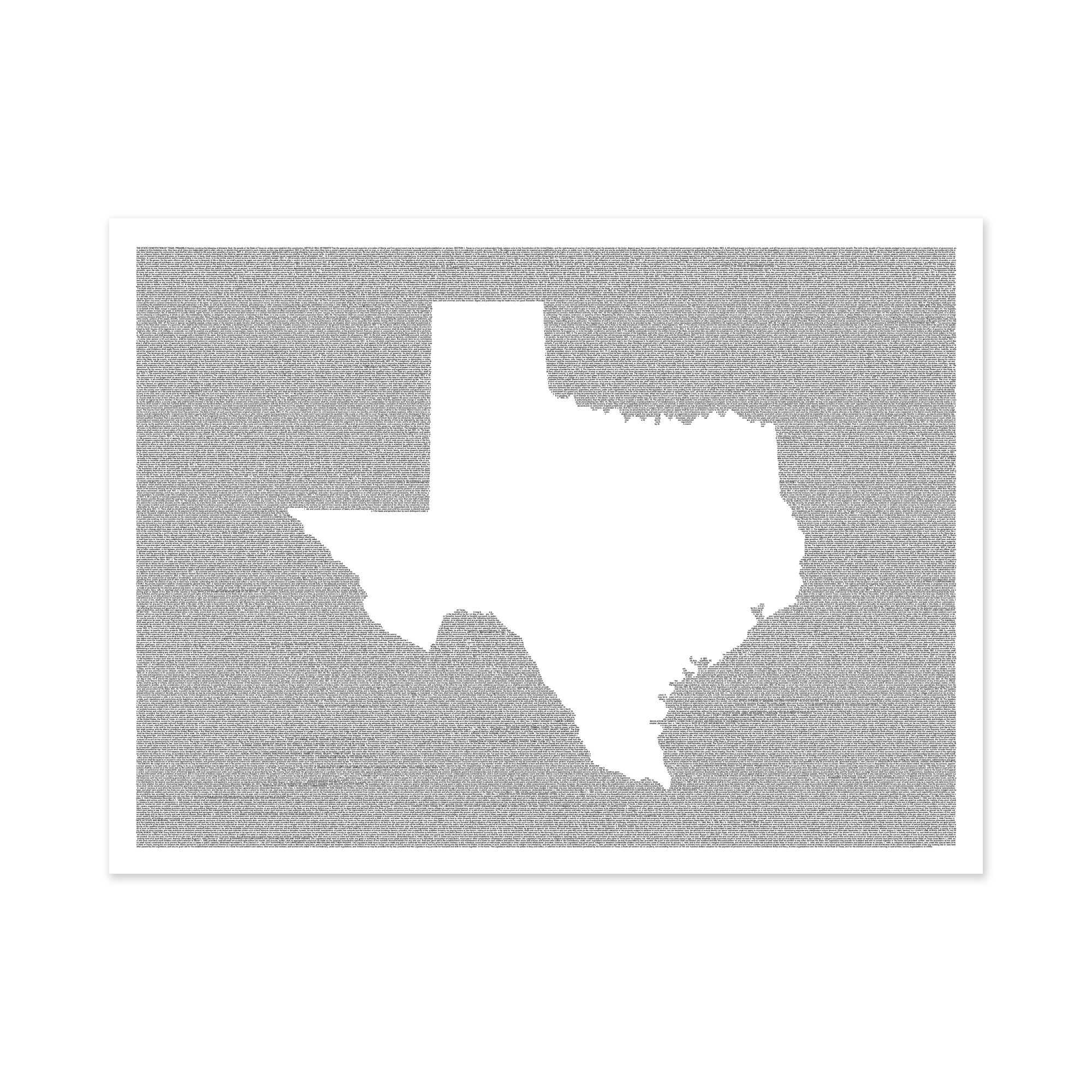 Litographs | Texas's Constitution | Book Poster