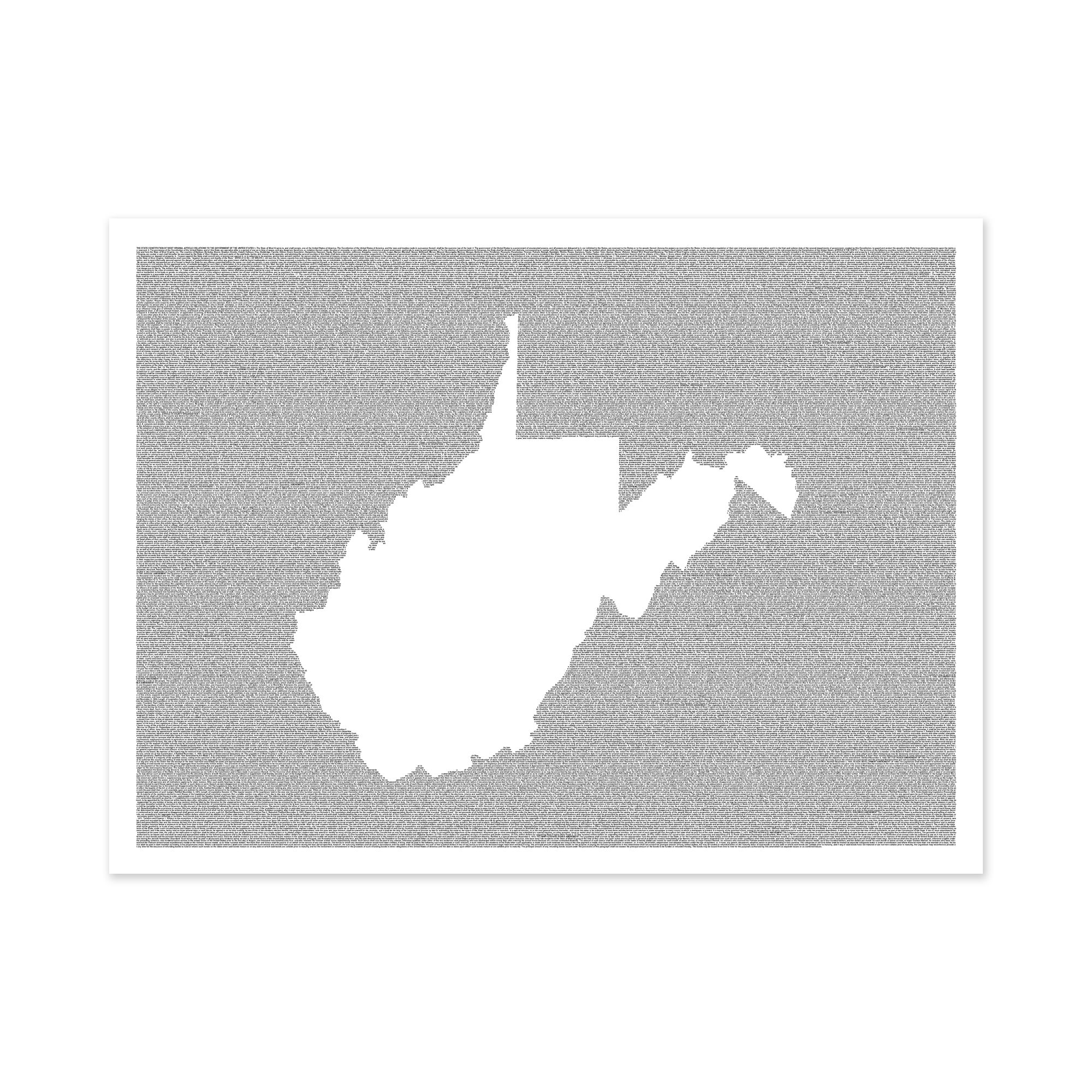 Litographs | West Virginia's Constitution | Book Poster