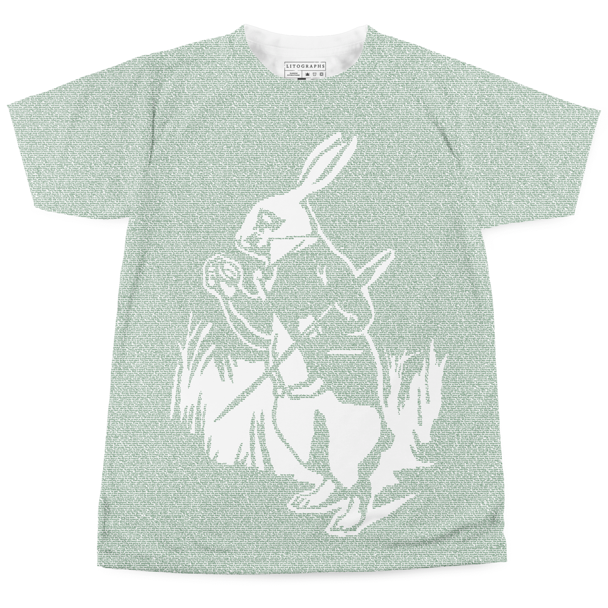 Litographs | Alice's Adventures in Wonderland | Book T-Shirt