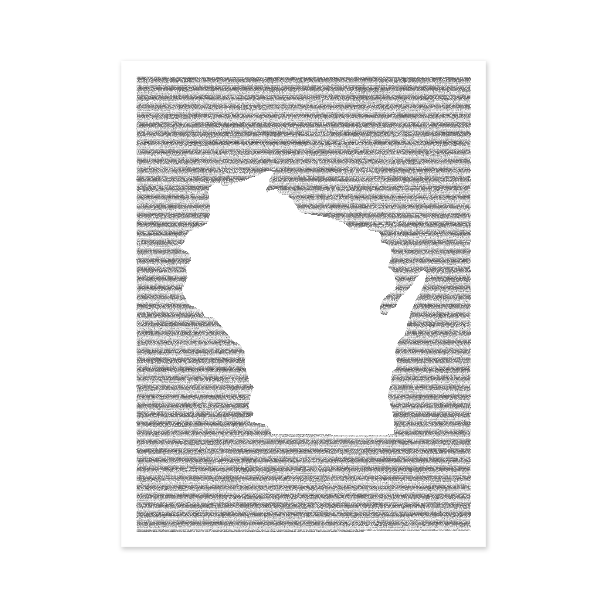 Litographs | Wisconsin's Constitution | Book Poster